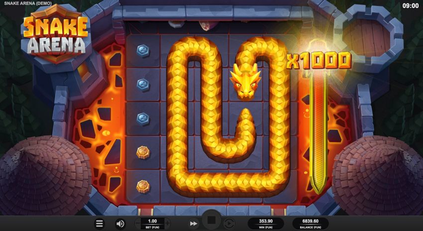 Snake Arena - En herlig spilleautomat fra Relax Gaming!